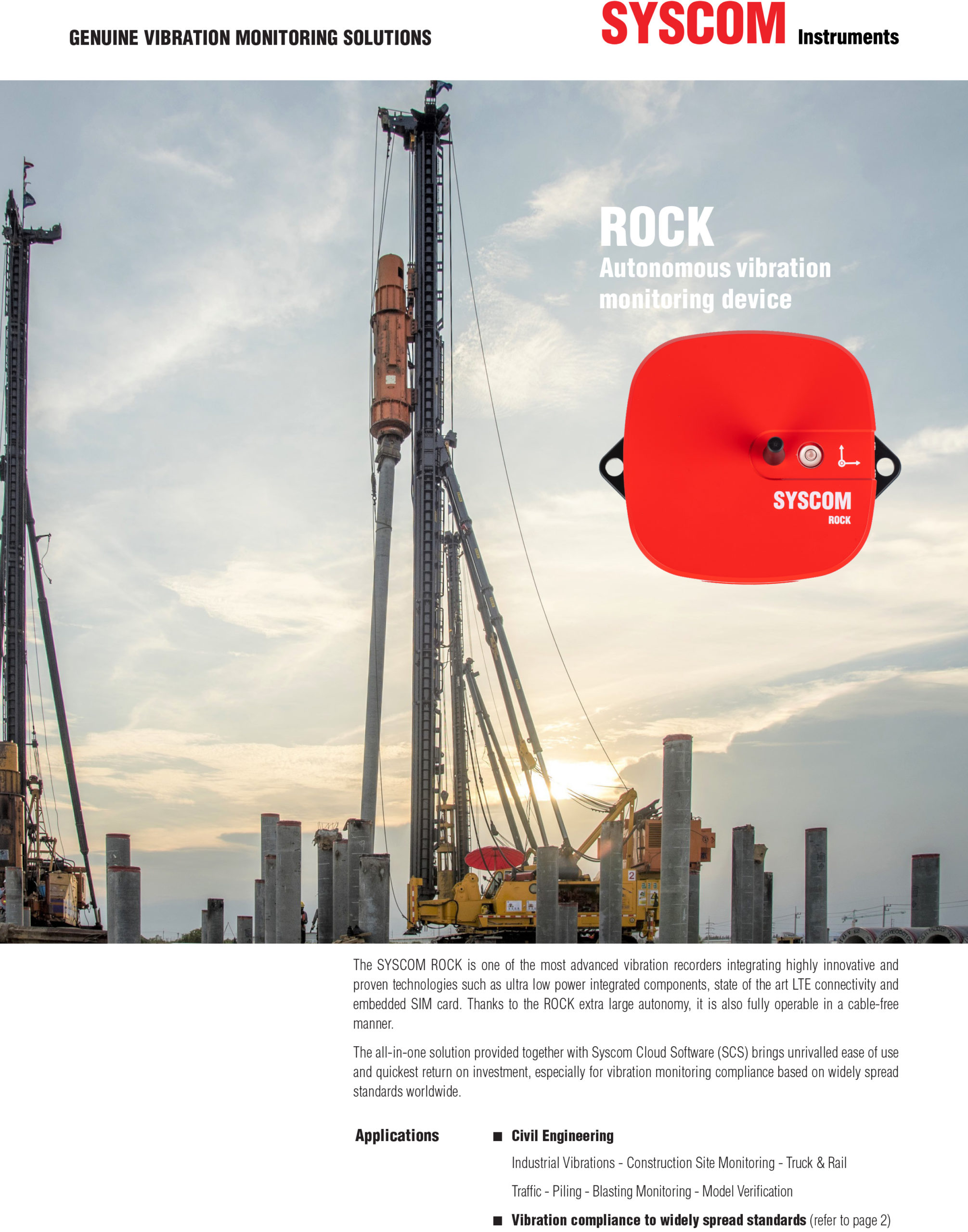 Datasheet ROCK English - SYSCOM Datasheet ROCK English - SYSCOM